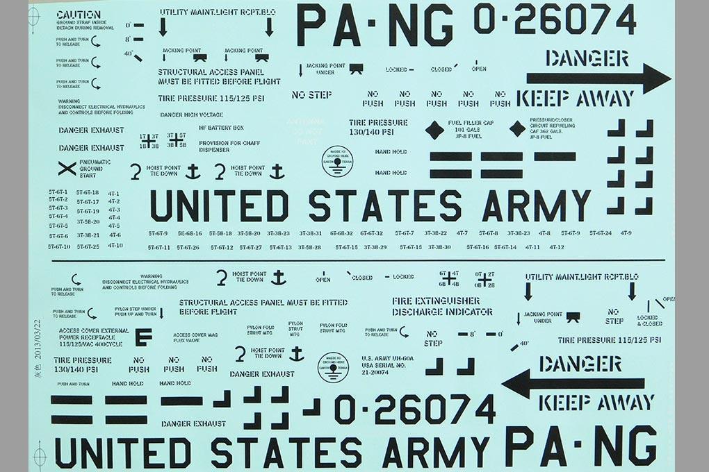 Roban 700 Size UH-60 Black Hawk Decal Set – motionrc663.com